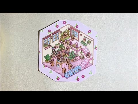 DIY | Scene Sticker [ASMR] – Tiny Florist & Chubby Bears! 🌸🐻✨