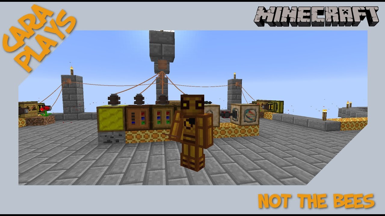 MineCraft Not the Bees 06 "Bee Armour and Energy Bees?" (minecraft 1.12 ...