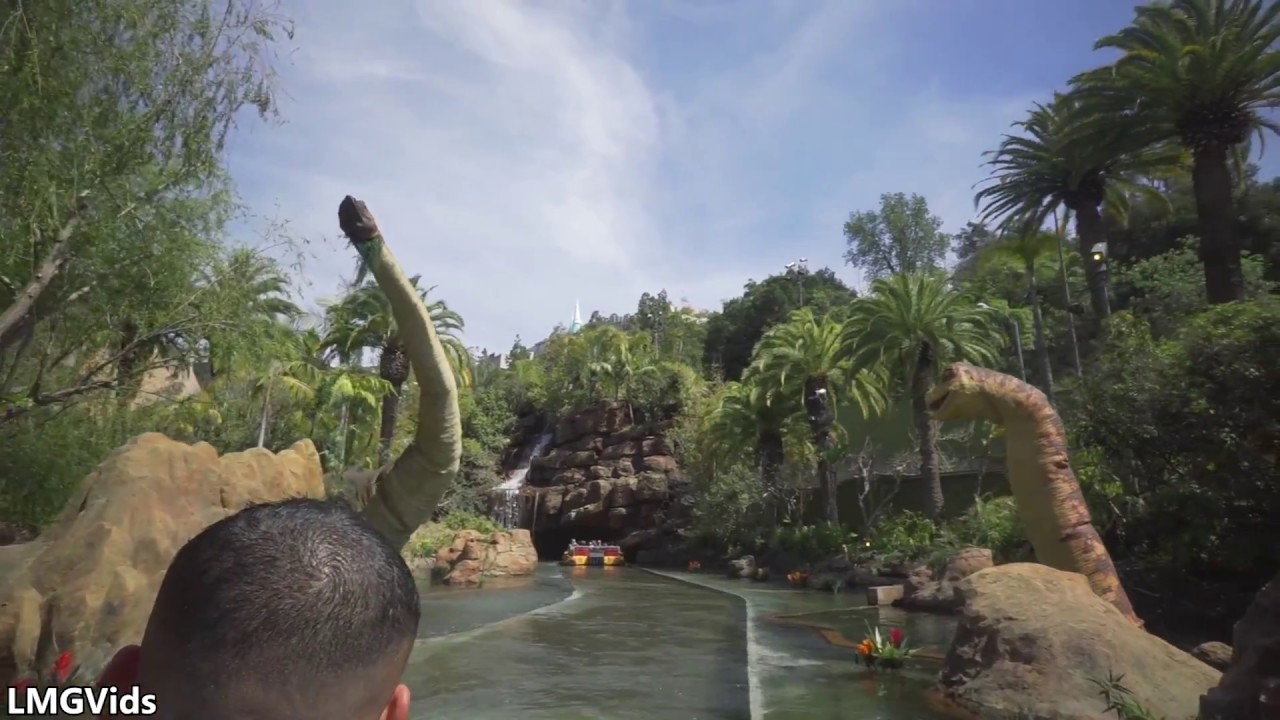[HD] Jurassic Park the Ride: Universal Studios Hollywood - Dinosaur ...