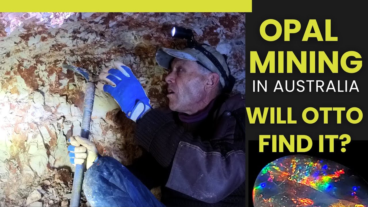 Mining for Opal in Lightning Ridge Australia - Can Otto Find Black Opals? - YouTube