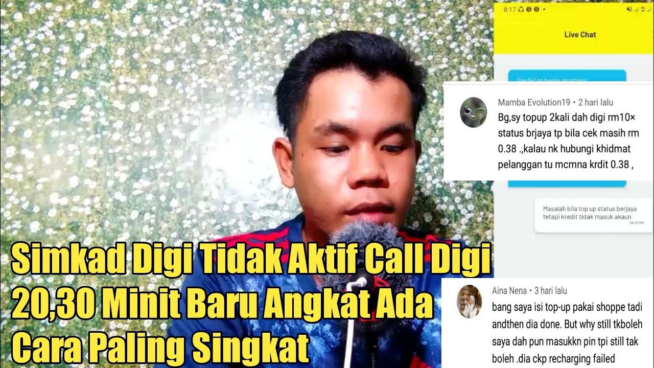 Simkad Digi Tidak Aktif | Call Digi 20,30 minit Baru angkat Ada Cara ...