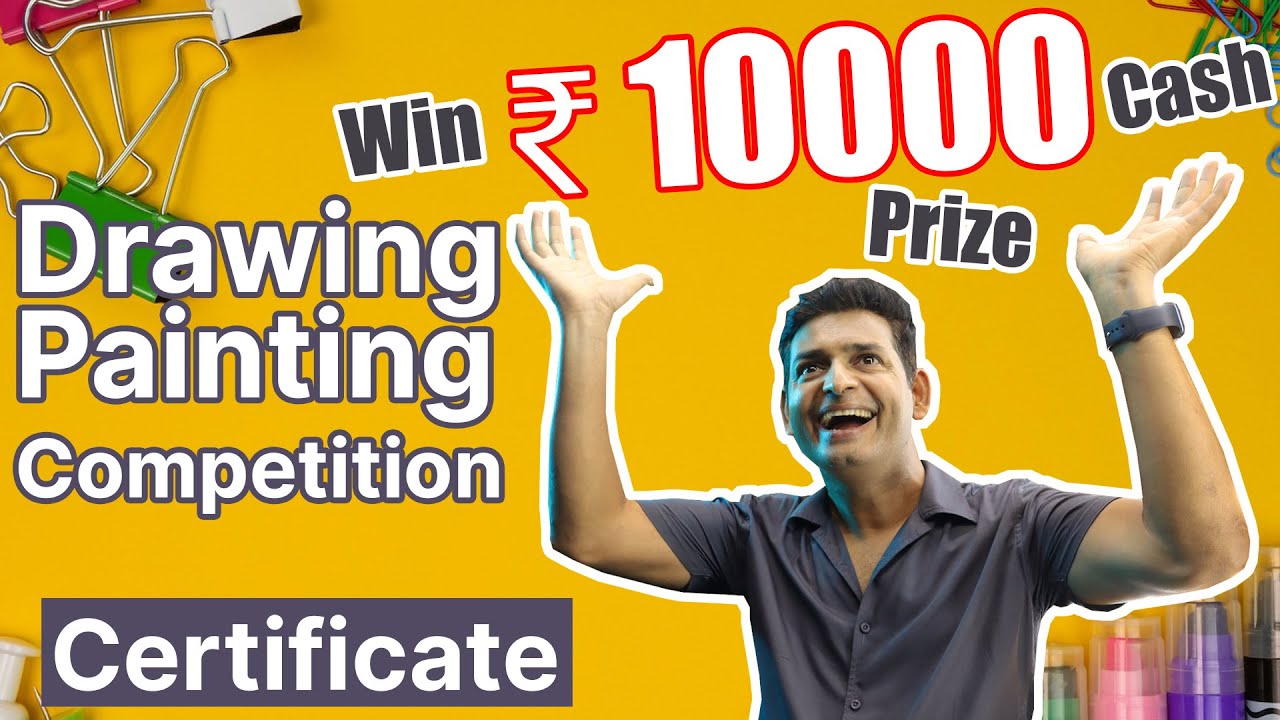 Drawing Competition Wins ₹ 10000 Cash Prize - YouTube