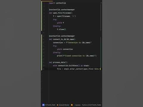 Why use contextlib.ExitStack for resources? Master Resource Management with contextlib.ExitStack ...