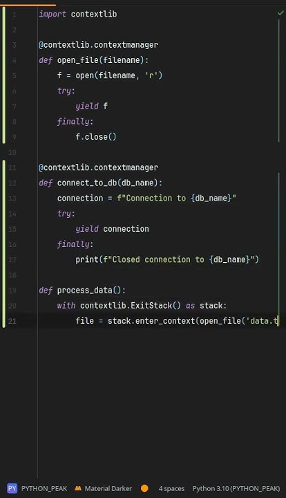 Why use contextlib.ExitStack for resources? Master Resource Management with contextlib.ExitStack ...