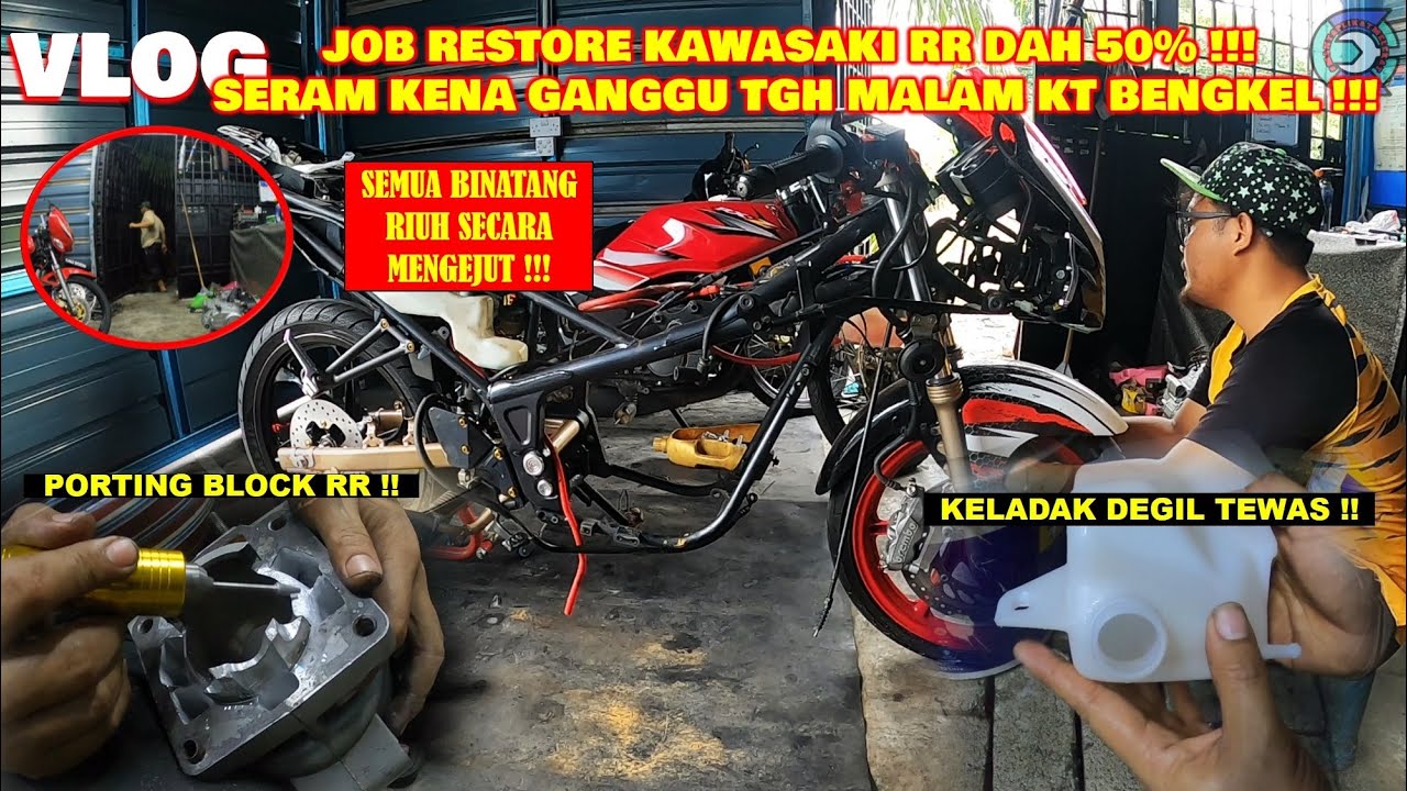 RESTORE KAWA RR150 | PORTING BLOCK | CARA CUCI BHGIAN DALAM SPARE TANK ...