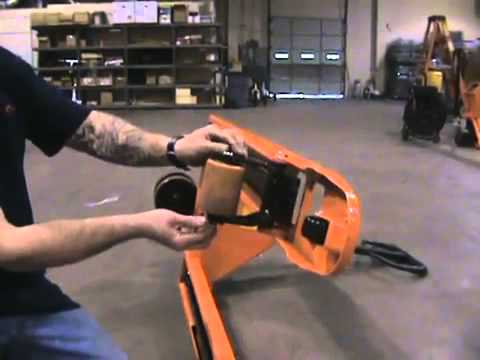 05 How to change the load wheels - Mighty Lift ML55 pallet jack - YouTube