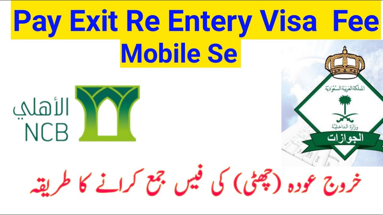 How to pay Exit Re Entry visa fee|Exit Re Entry visa - YouTube