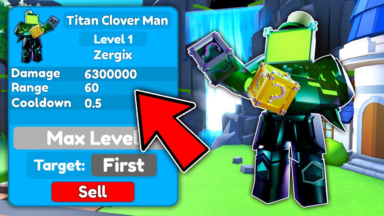 😱OMG!!!🔥USING TITAN CLOVER MAN !!!🔥(Roblox) | Toilet Tower Defense Part ...
