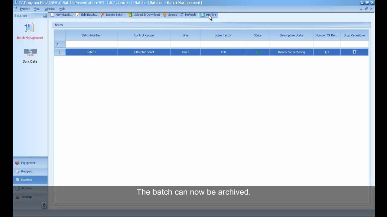 C Batch Presentation 3/3 - Archiving and reports - YouTube