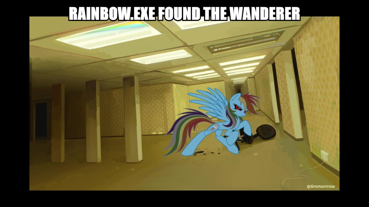 Wanderer got Killed by Rainbow Dash.EXE in The Backrooms!! (Found ...