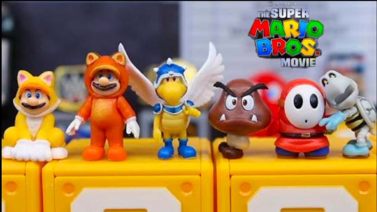 SUPER MARIO BROS MOVIE Collectible Mini Toys! Unboxing the Full ...