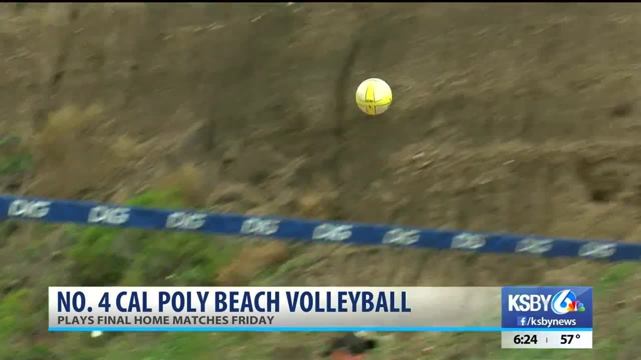 No. 4 Cal Poly beach volleyball plays final home matches Friday - YouTube