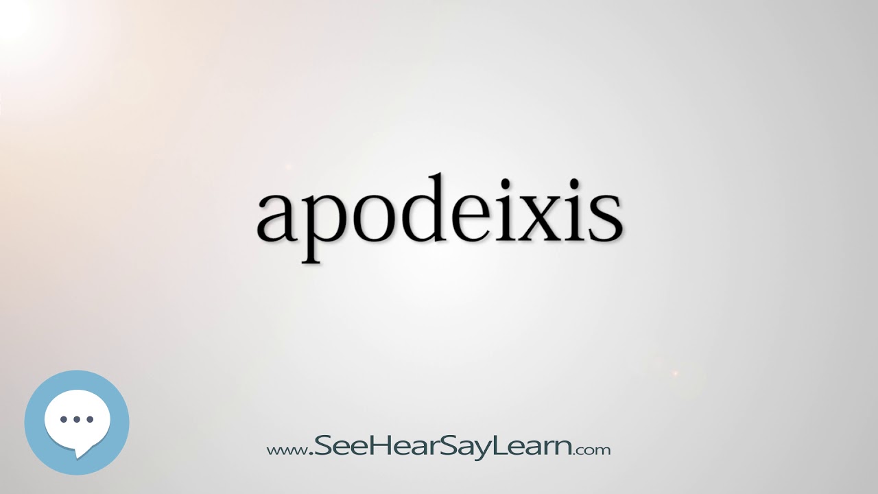 apodeixis (Every English Word Pronounced) 📕🔊🗣️😎 - YouTube