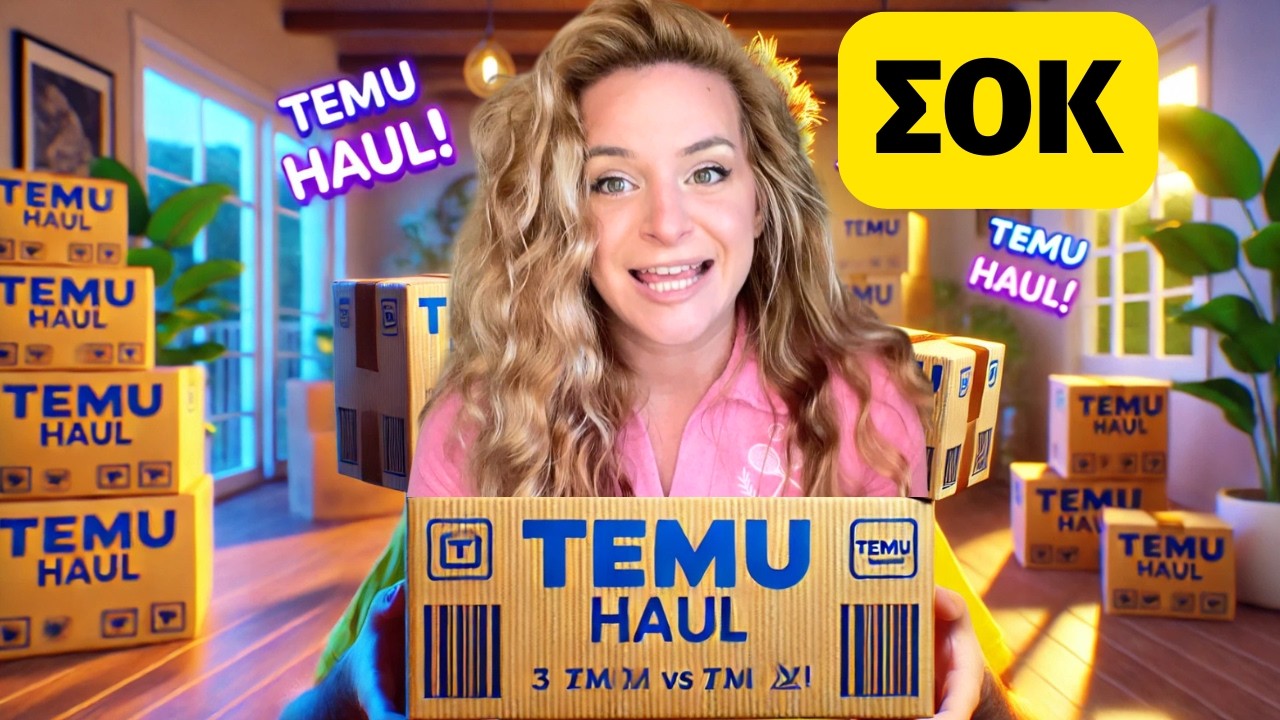 ΤΕΡΑΣΤΙΟ TEMU HAUL UNBOXING! 😱* Τι Παρήγγειλα vs Τι Παρέλαβα! 🤯 # ...