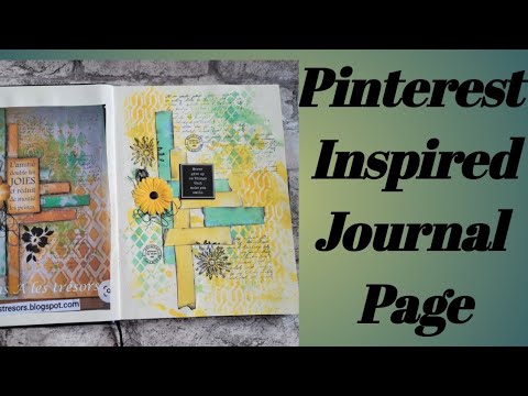 Pinterest Inspired/ Creating An Art Journal Page Layout Mixed Media/ #1 ...