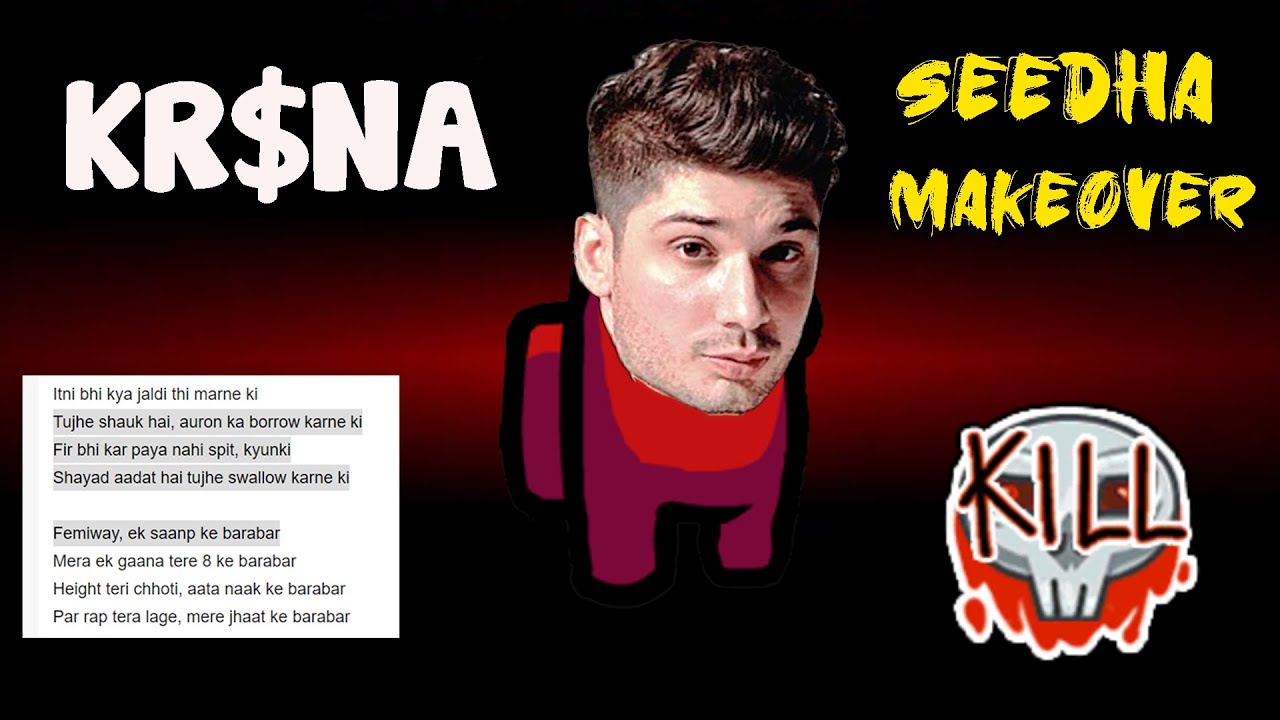 Among Us but I use KR$NA - Seedha Makeover Lyrics - YouTube