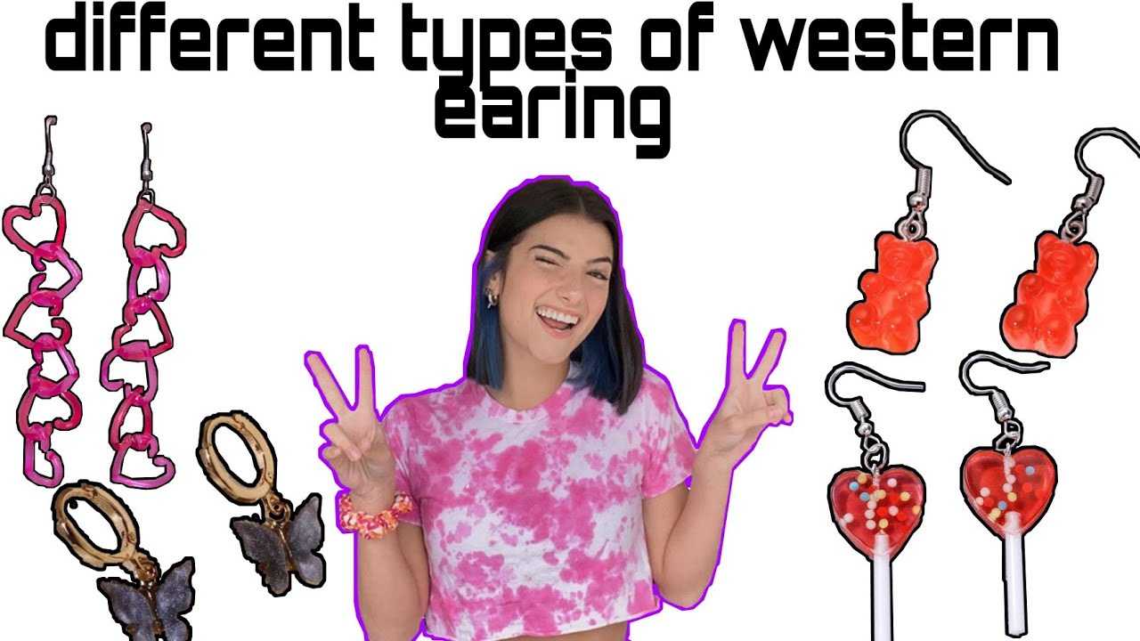 different types of western earings //for tops faishon dress //western ...