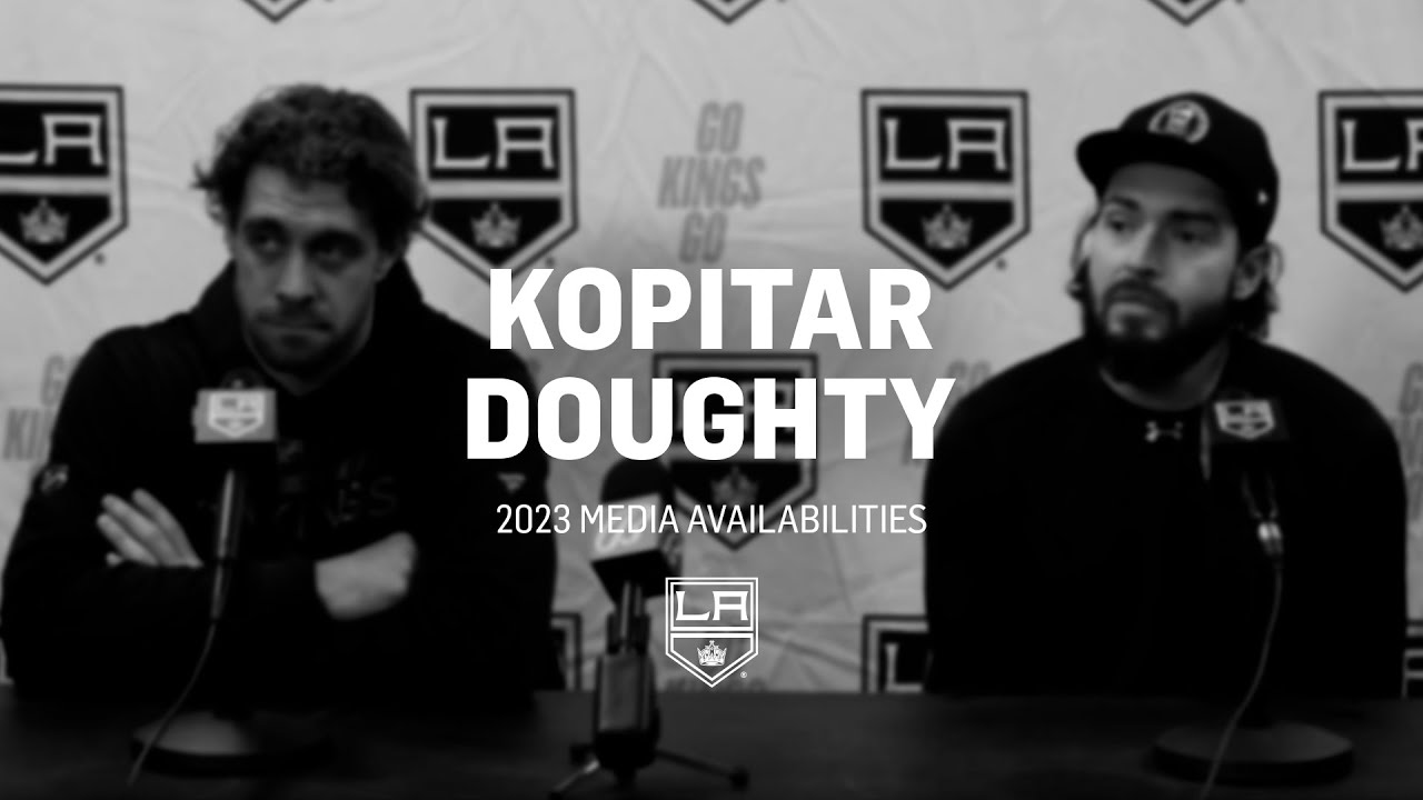 LA Kings Captain Anze Kopitar and Alternate Captain Drew Doughty speak ...