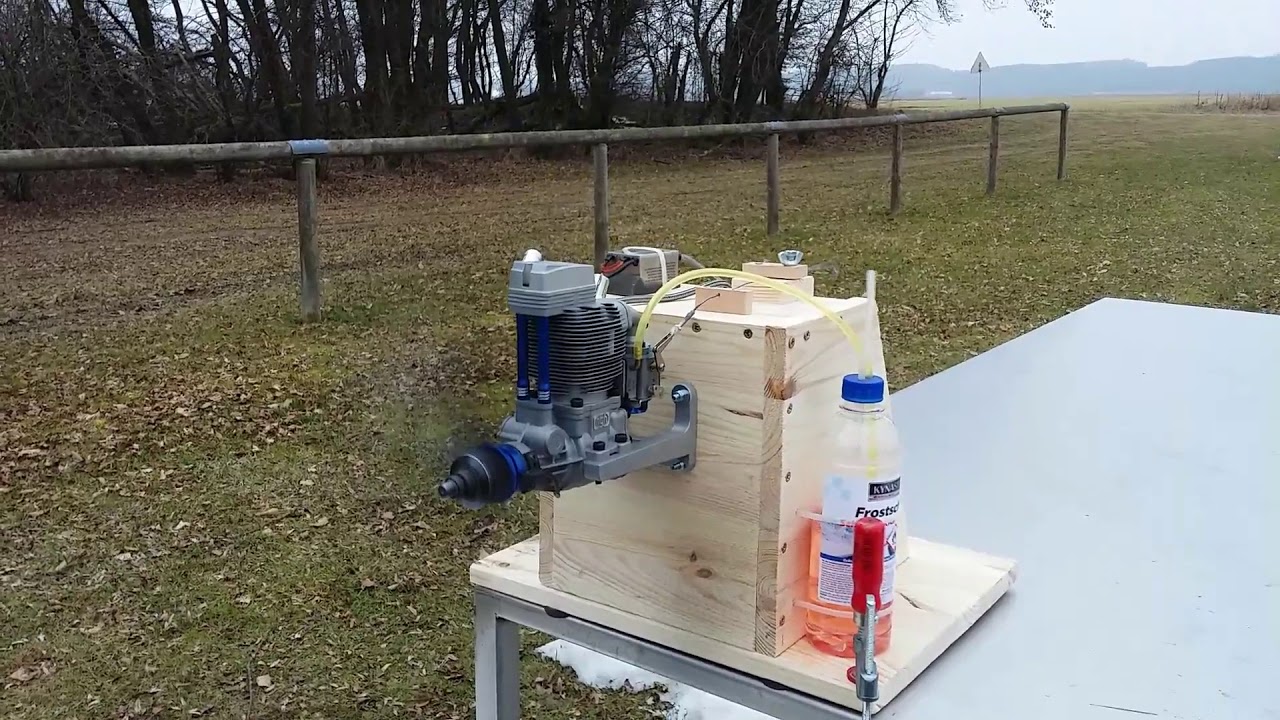 NGH GF 38 - Viertaktbenzinmotor / four stroke gas engine - YouTube