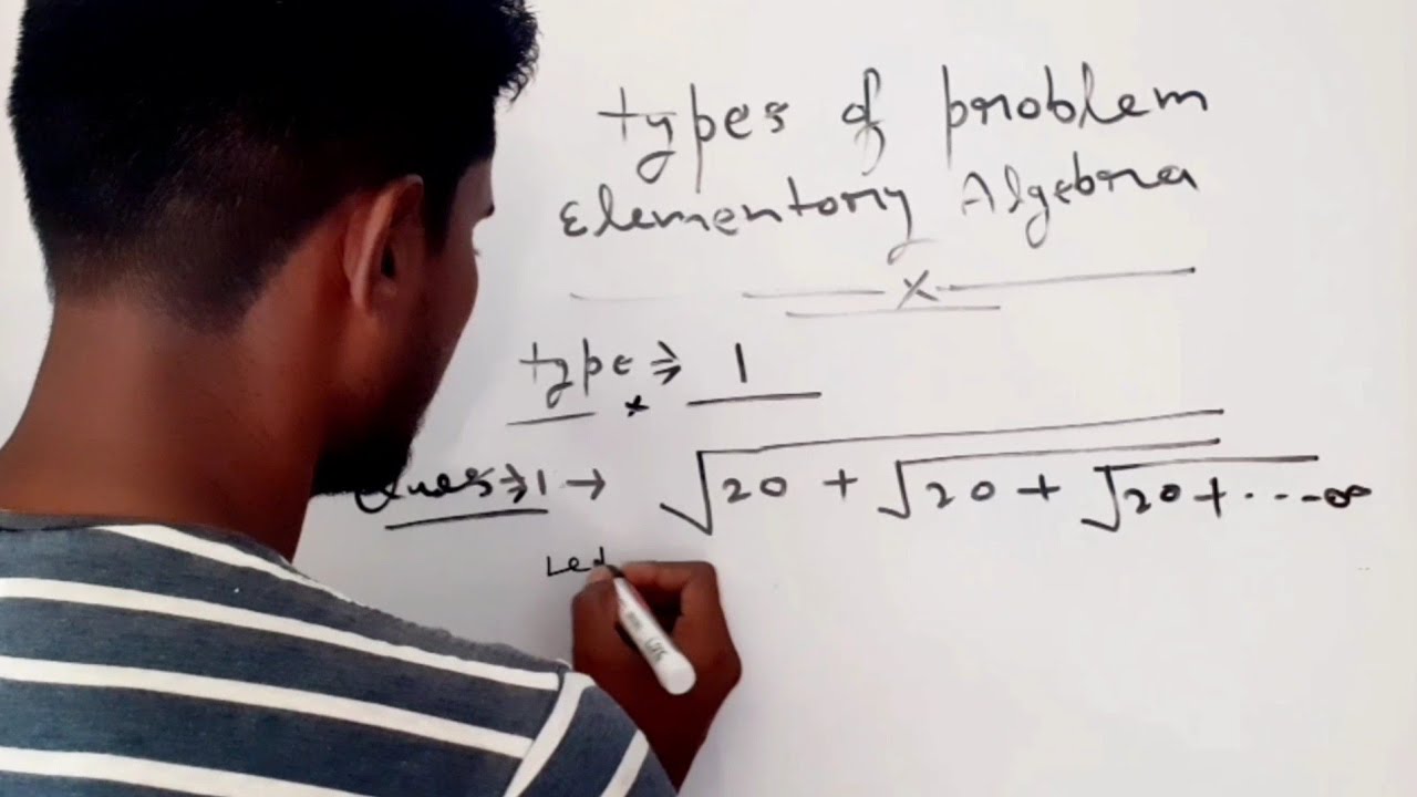 Type of problems elementary algebra part 1 - YouTube