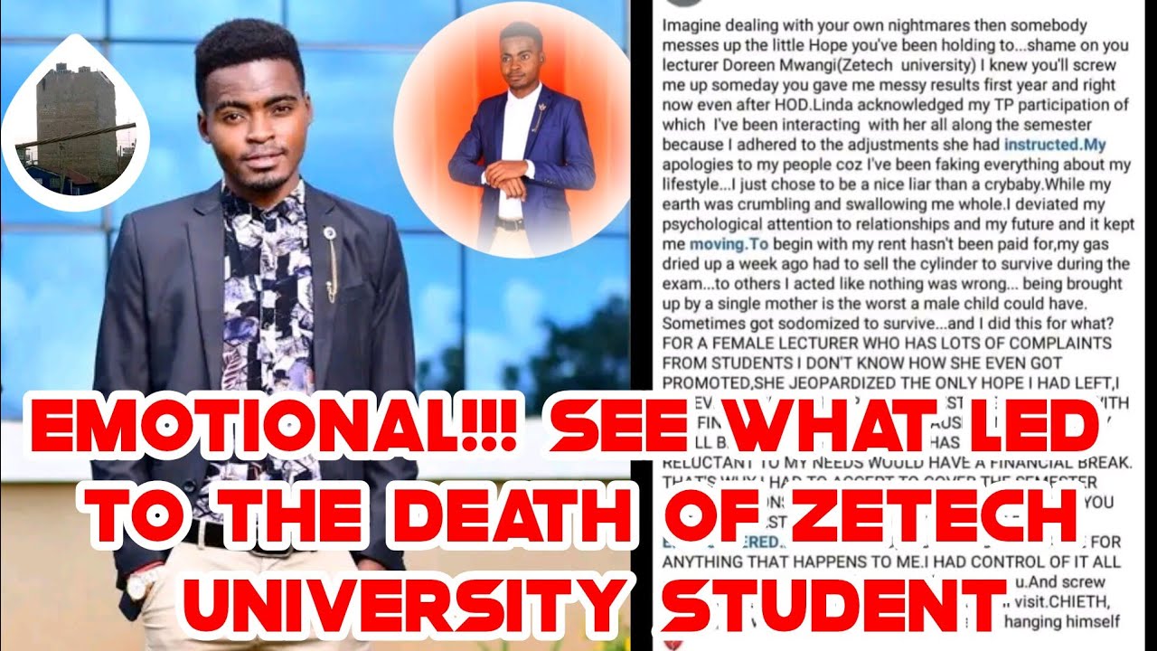 EMOTIONAL!!! SEE WHAT LED TO THE DEATH OF ZETECH UNIVERSITY STUDENT ...