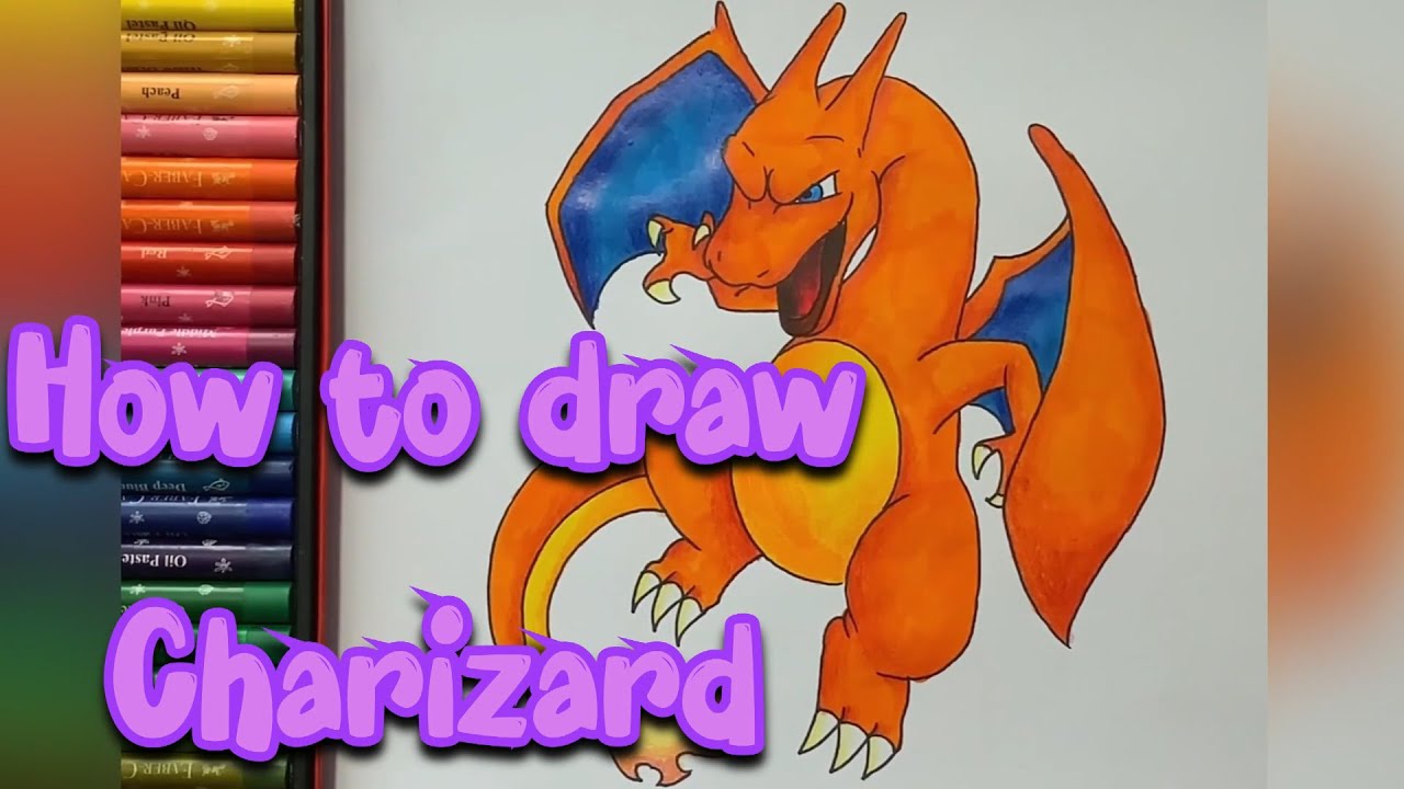 Charizard Cartoon Character Drawing @SurajPomalaDrawings - YouTube