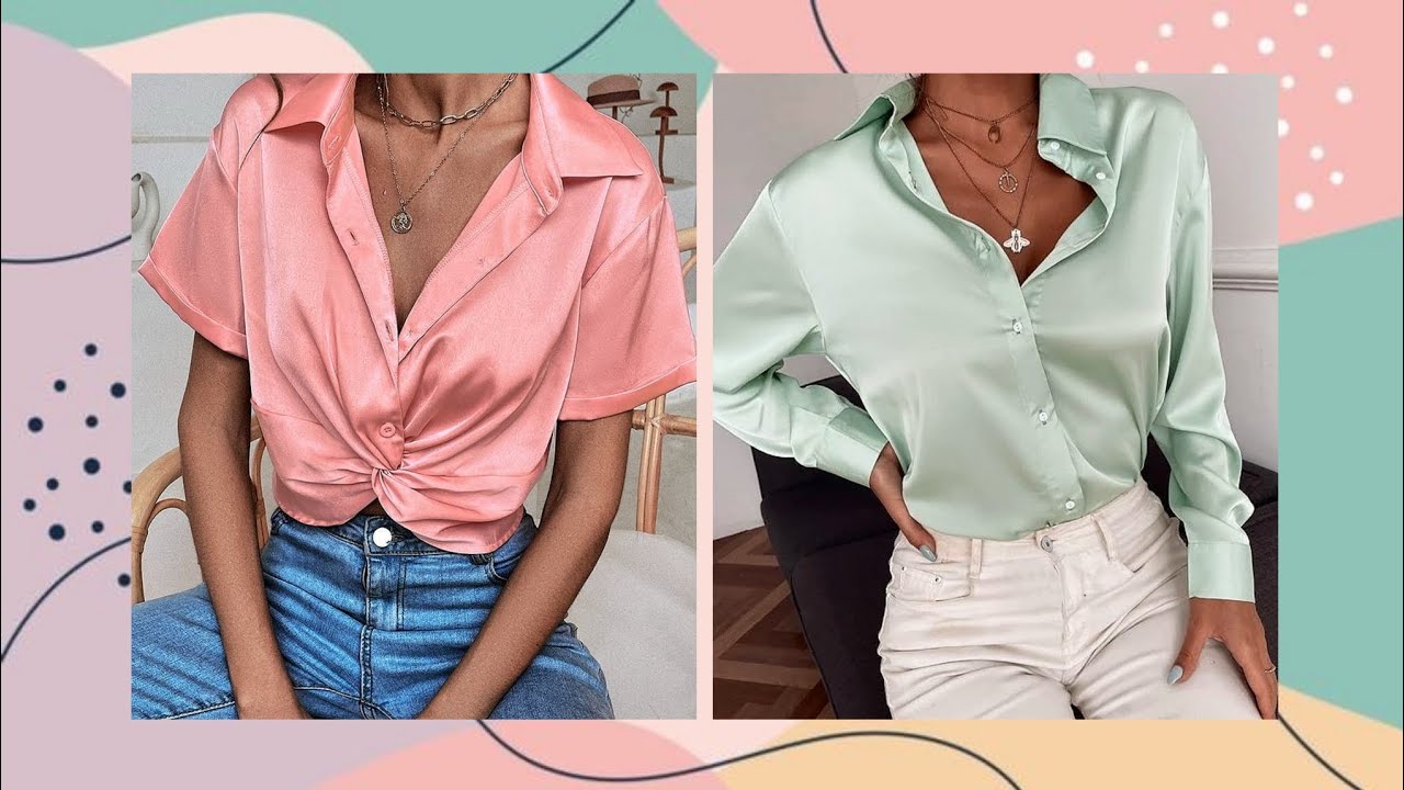 30 Best Satin tops Design images/Gorgeous Women's Satin top Ideas ...