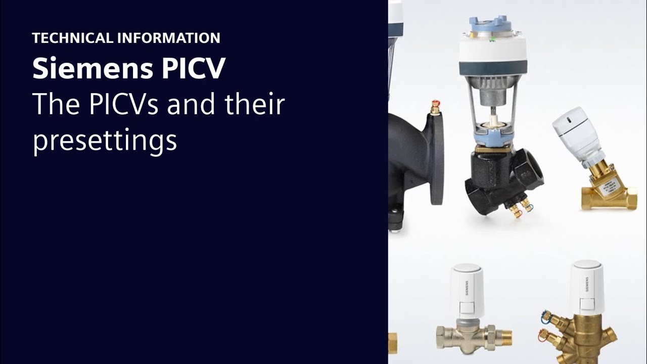 Siemens PICV – The PICVs and their presettings - YouTube