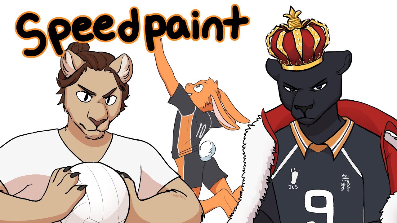 Haikyuu Characters as Furries!! Speedpaint - YouTube