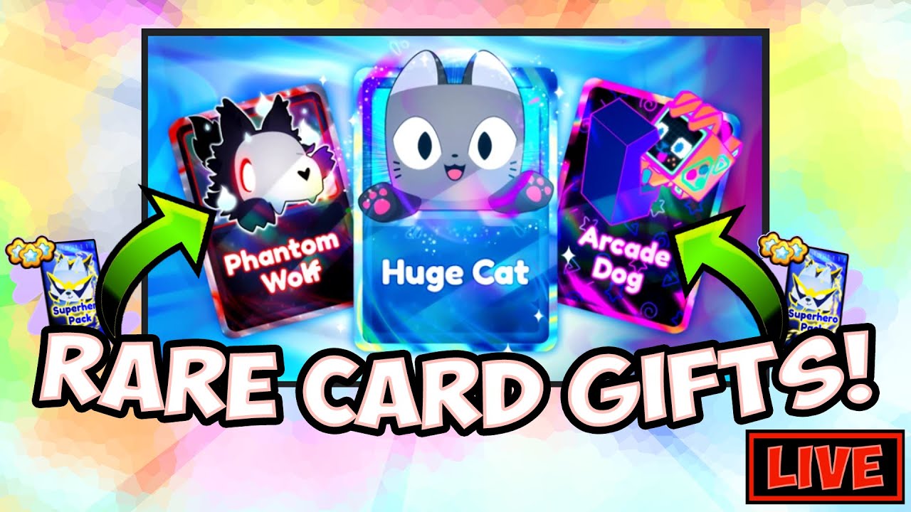 INSANE CARD GIFTS For Viewers in Pet Simulator 99 🎴 LIVE - YouTube