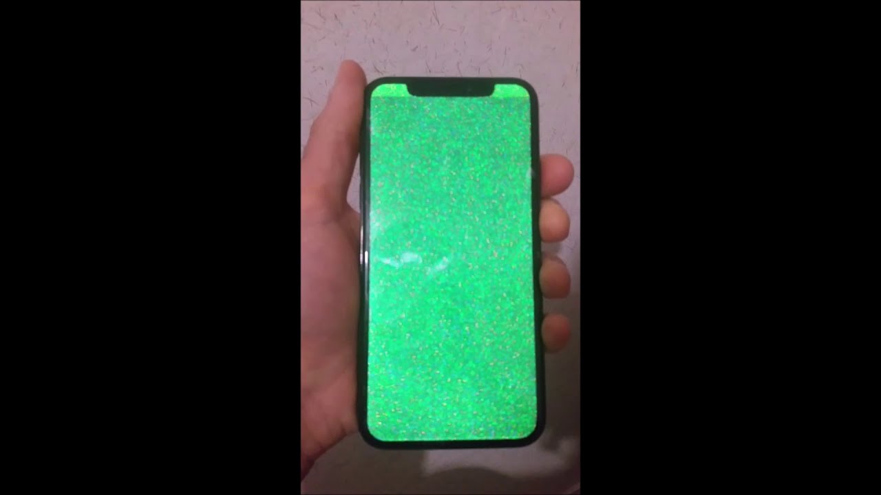 Iphone X - Problème écran scintillement puis vert - YouTube