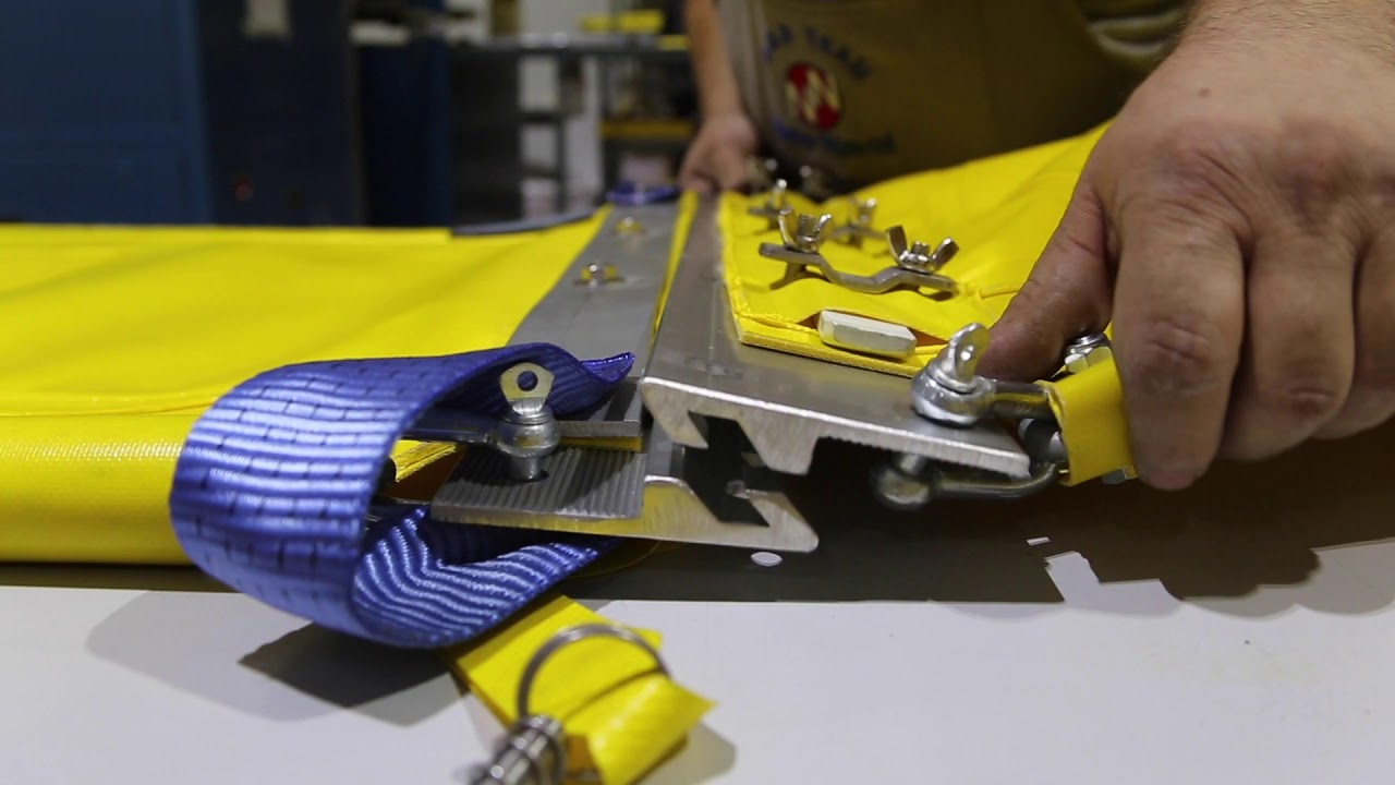 Connecting 2 Oil Boom End ASTM Z-Connector - YouTube