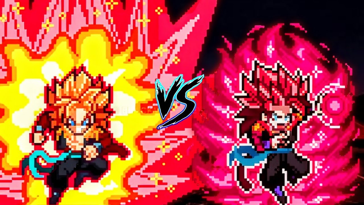 Fusion Xeno Gogeta SSJ4 V2 OP (Goku & Vegeta) (New) VS Xeno Vegito SSJ4 ...