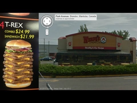Rogue Wendy's 9 Patty T Rex Burger Shut Down - YouTube