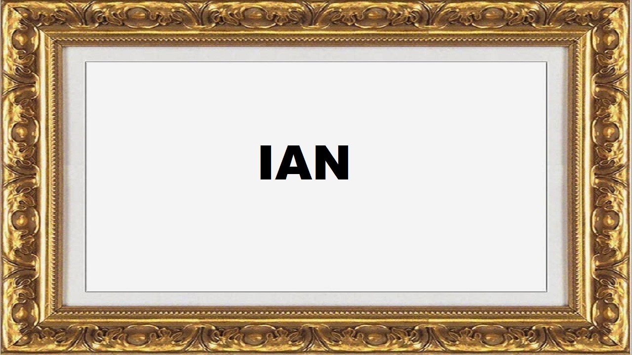 Ian Significado e Origem do Nome - YouTube
