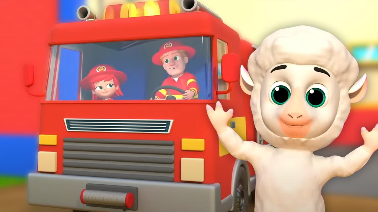 Wheels On The Fire Truck, Vehicles Song + More Nursery Rhymes for Kids ...