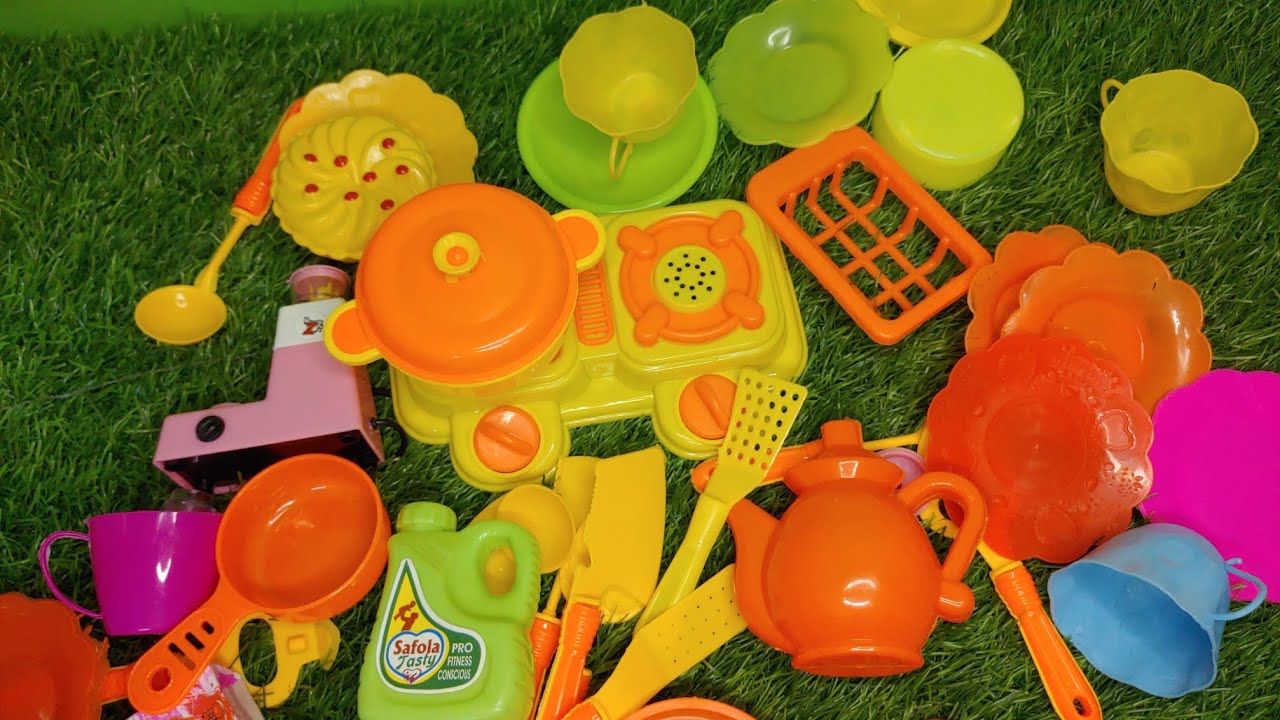 New colorful kitchen set unboxing - YouTube