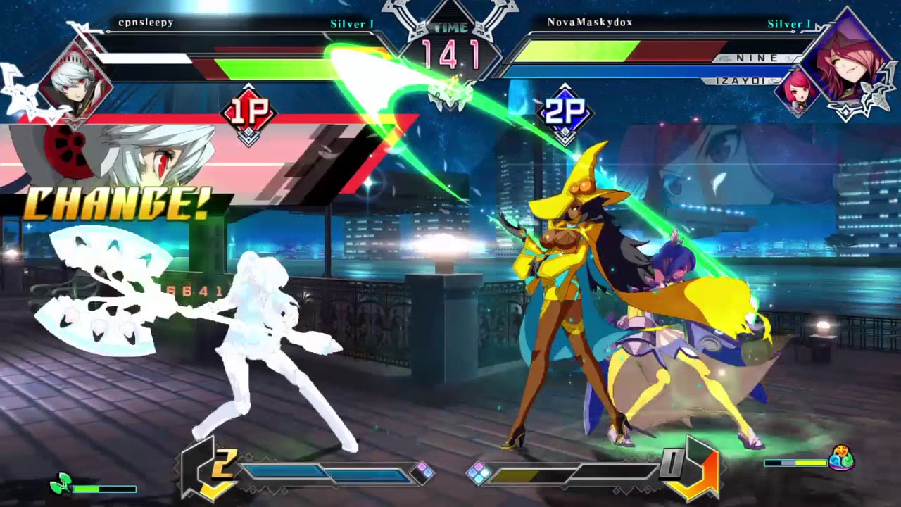 BLAZBLUE CROSS TAG BATTLE_Labrys/Tager vs Iza/Nine - YouTube