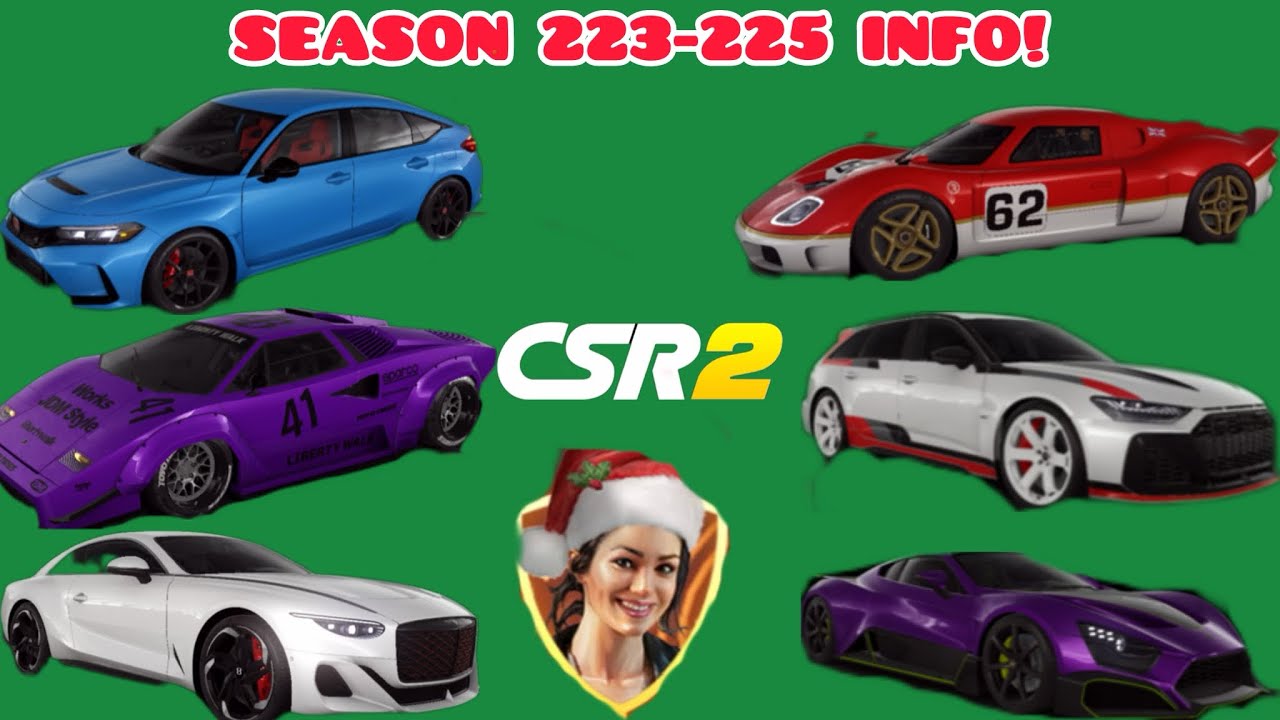 CSR2 | Season 223-225 Prestige Car and Milestone Car Overview - YouTube