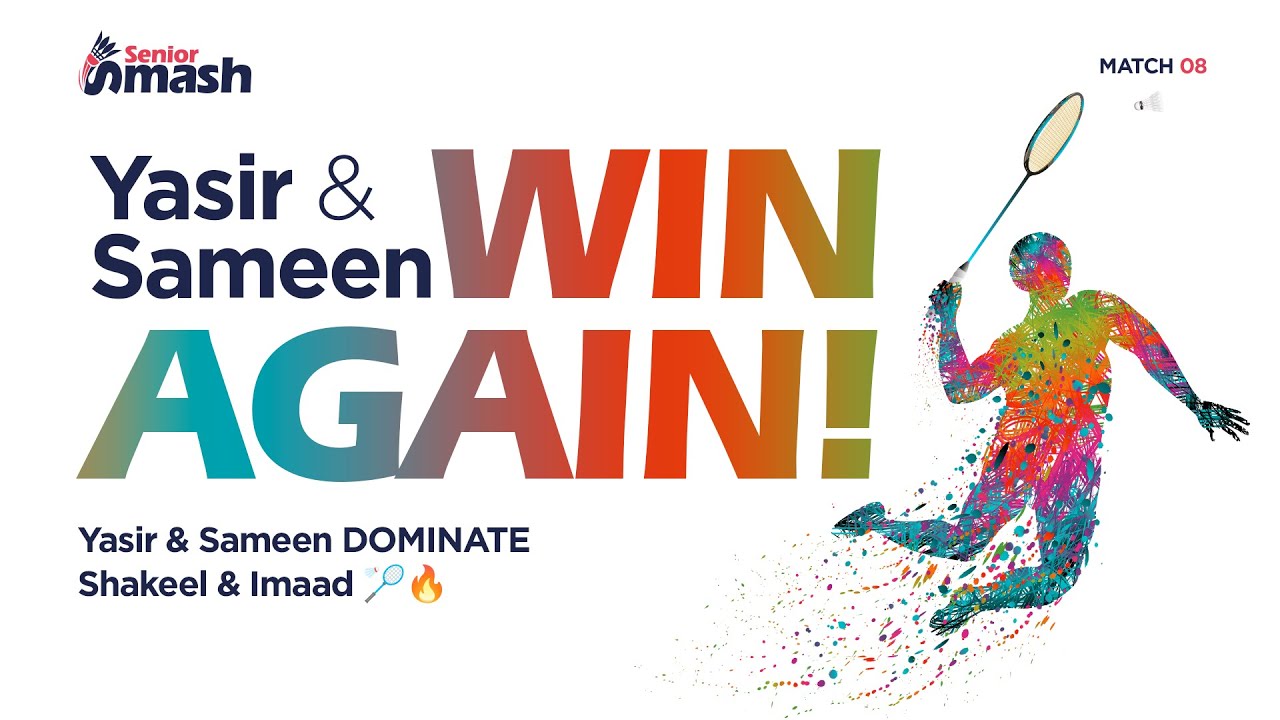 🏸 Yasir & Sameen STRIKE AGAIN! 🏆 Shakeel & Imaad vs Yasir & Sameen ...