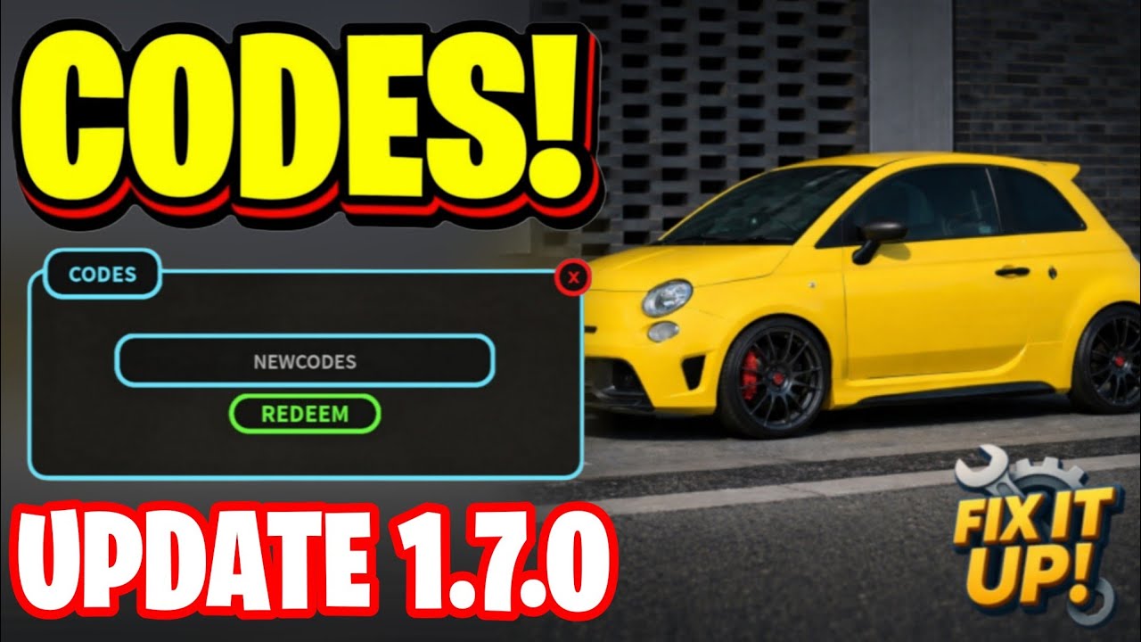 *NEW* ALL INDEX UPDATE 1.7.0 CODES FOR FIX IT UP 2025! ROBLOX FIX UT UP ...