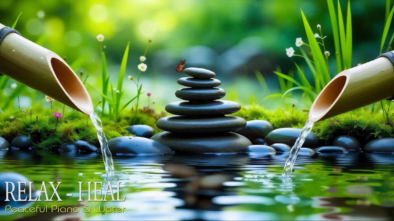 Relaxing Music with Flowing Water Sounds Relieves Stress, Anxiety And ...