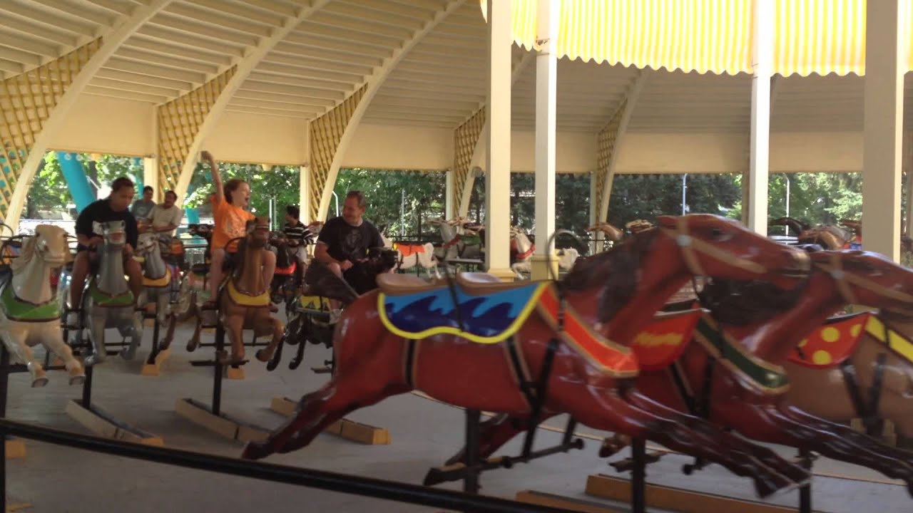 Cedar Point Cedar Downs Carousel Off Ride - YouTube