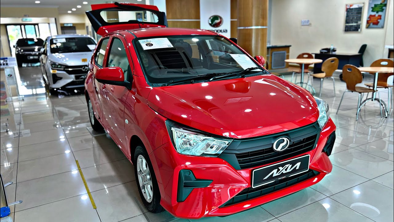 2023 Perodua Axia 10l Standard Lava Red Color Exterior And Interior Details Walkaround Youtube