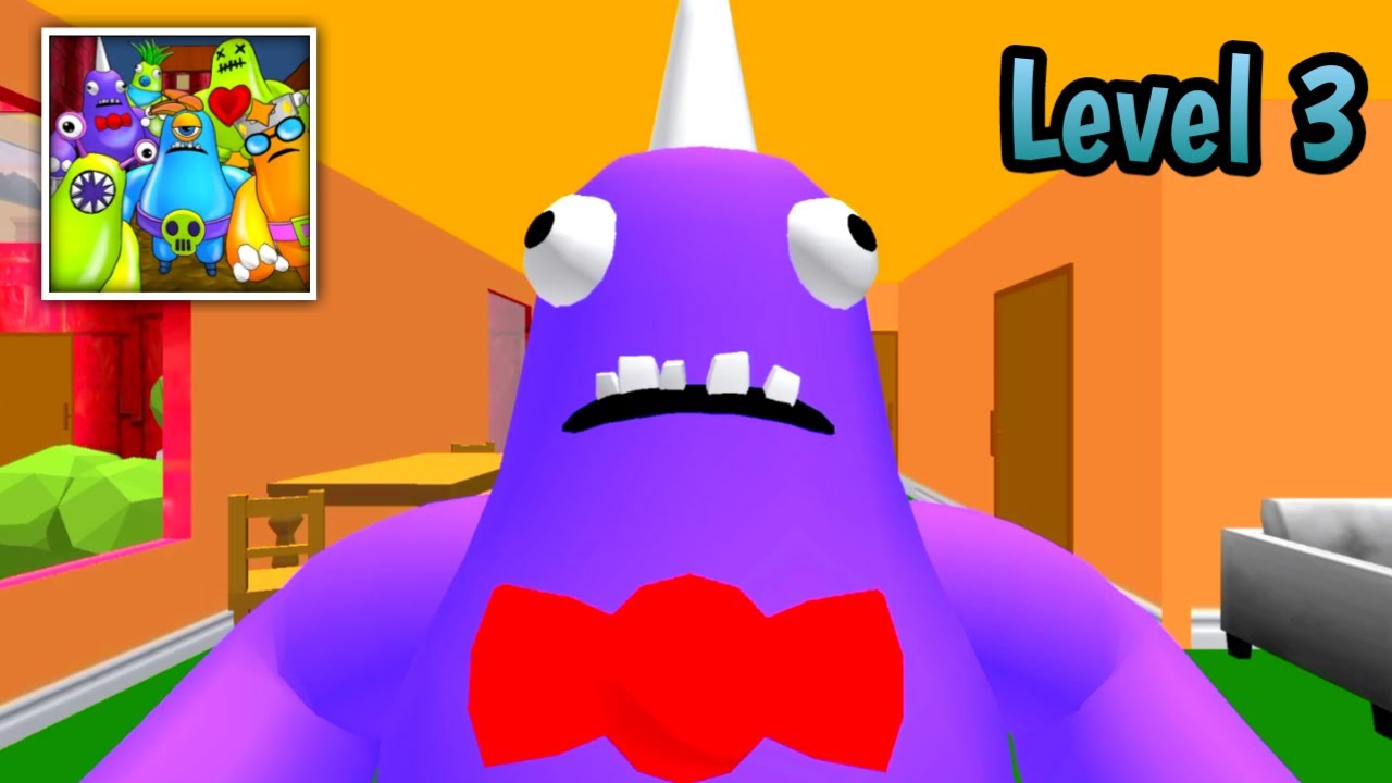 Monster neighbor family house level 3 gameplay | Pro Gamer - YouTube