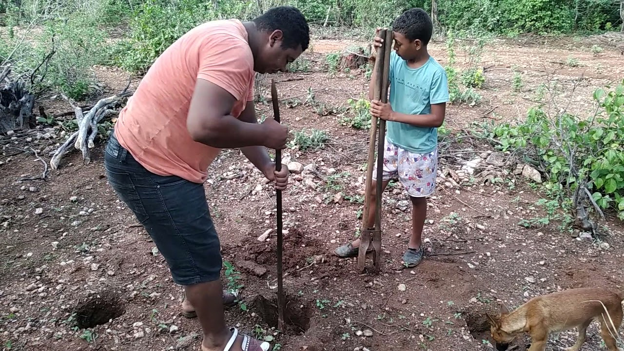 cavando buraco da cerca - YouTube