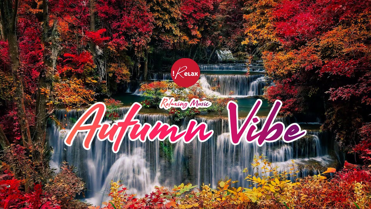 Autumn Vibe | Waterfall With Relaxing Sound #relaxingmusic #relax # ...