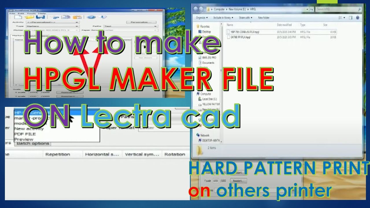 How to Make HPGL Files on Justprint V2R mp4 - YouTube