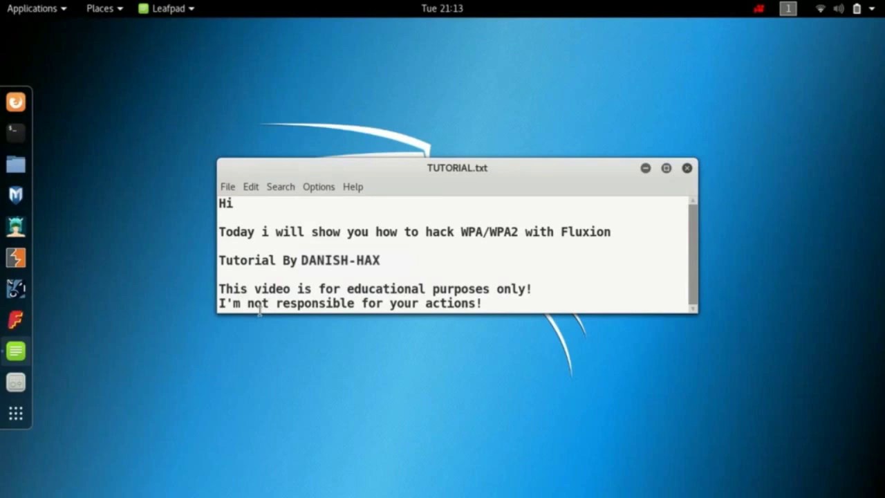 Hacking WPA/WPA2 Wi-Fi password using Fluxion evil twin attack on Kali ...