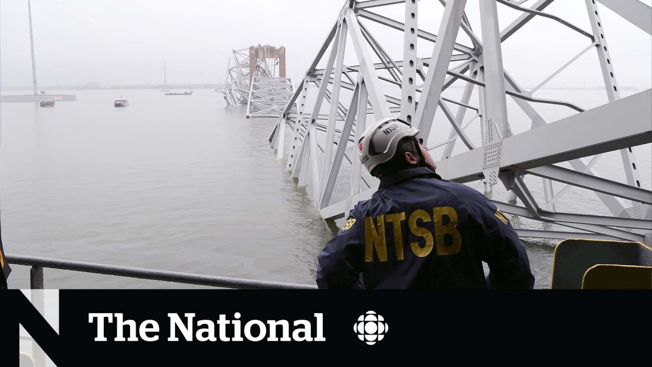 Crews work to clear Baltimore bridge wreckage - YouTube